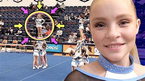 Cheerleading At A College Basketball Game Youtube