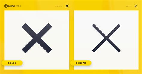 X Icon · Free · Coreui Icons · Svg Javascript Typescript And Webfont