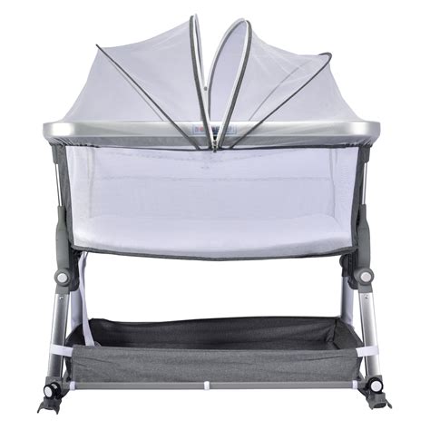 Boobeyeh Bassinette Borncerella Fait 2 En 1 Pour Nouveau Né Gris