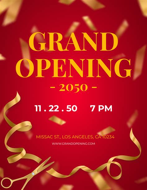 Free Grand Opening Flyer Edit Online And Download
