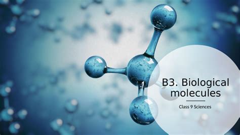Igcse Biology B3 Biological Molecules Teaching Resources
