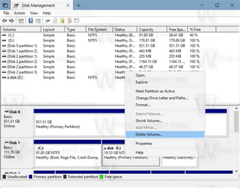Delete A Partition In Windows