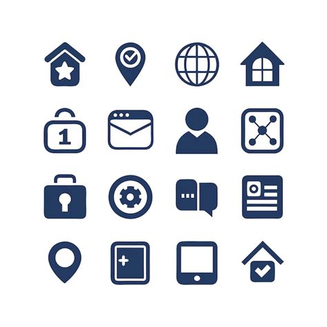 basic ui icons set premium ai generated vector