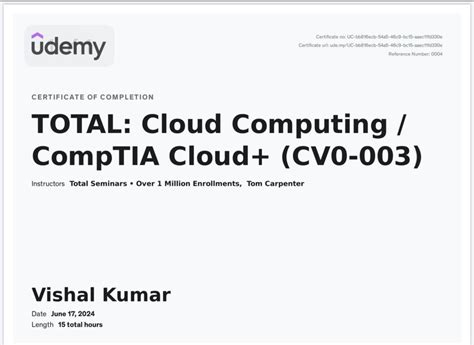 Cloud Computing Comptia Cloud Cert Cv0 003 Vishal Kumar