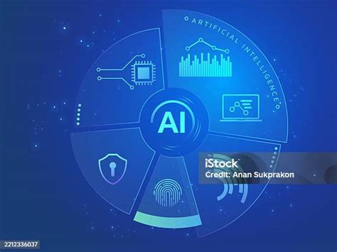 인공 지능 파이 차트 데이터 분석 홀로그램 벡터 일러스트 레이 션 디자인 개념 인공지능에 대한 스톡 벡터 아트 및 기타 이미지 Istock