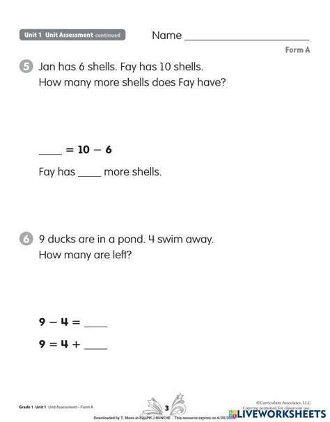 Iready Math Uni… Free Interactive Worksheets 7156238