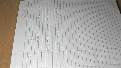 34 A Compound C Molecular Formula C2 H4 O2 Reacts With Na Metal To