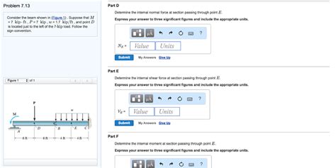 Solved Problem 7 13 Part A Determine The Internal Normal