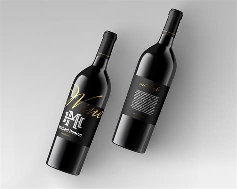 Branding And Label Design For Wine Bottle On Behance