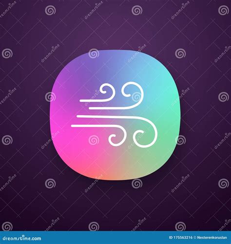 Airflow App Icon Stock Vector Illustration Of Linear 175563216
