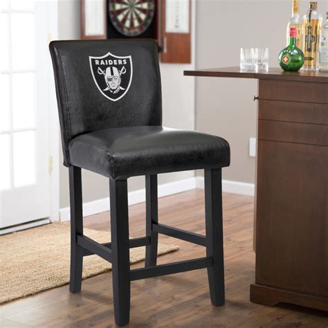 American Furniture Classics Raiders Bar Stools 24 Parsons Nfl