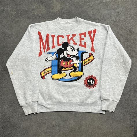 Vintage 90s Mickey Mouse Disney Crewneck Sweatshirt Depop