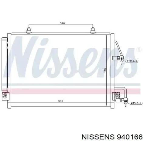940166 Nissens радиатор кондиционера