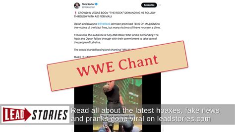 Fact Check The Rock Was Not Booed In Las Vegas Over Lack Of Help To