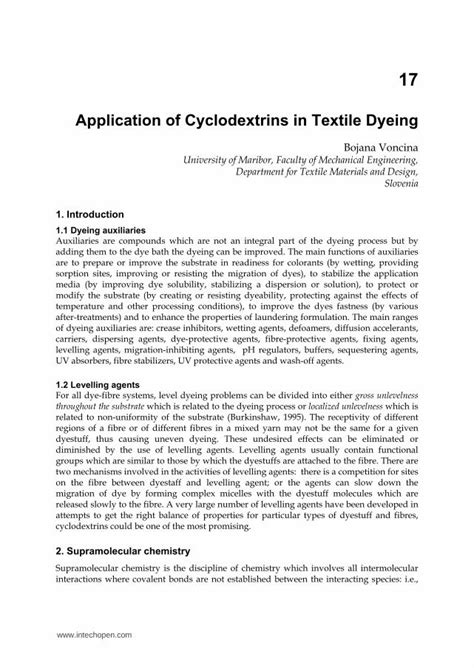 Pdf Application Of Cyclodextrins In Textile Dyeing Dokumentips Pdf Application Of Cyclodextrins In Textile Dyeing Dokumentips
