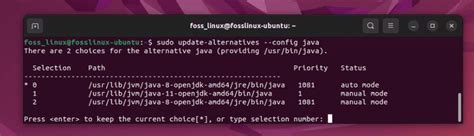 How To Switch Between Java Versions In Ubuntu Foss Linux