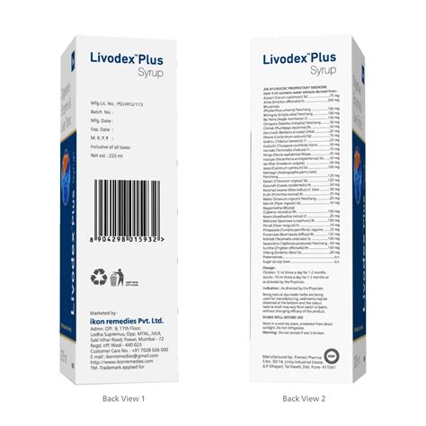 Buy Livodex Plus Syrup 225 Ml Liver Health Supplement Detox Liver