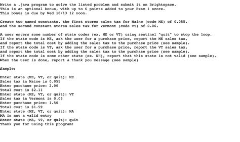 Solved Write A Java Program To Solve The Listed Problem