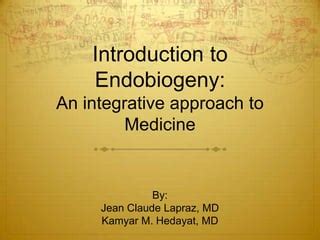 Endobiogeny And Cardiology Pptx