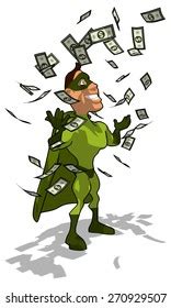 Cartoon Style Bank Robber Wearing Balaclava Stock Vector Royalty Free
