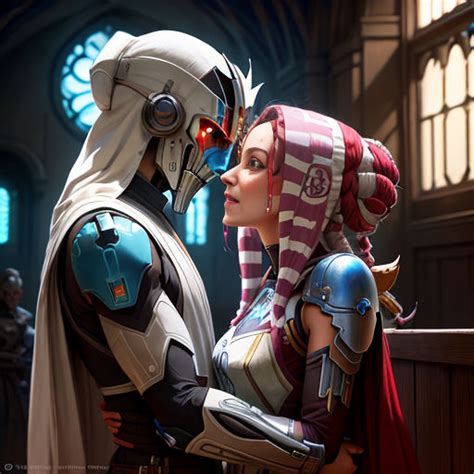 Ahsoka Tano And Shaak Ti Kiss