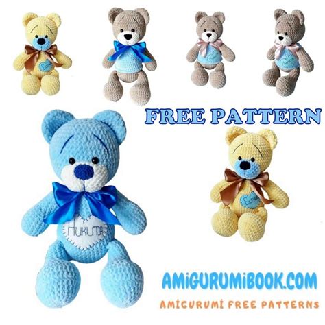With Velvet Rope Teddy Bear Amigurumi Free Pattern Free Amigurumi