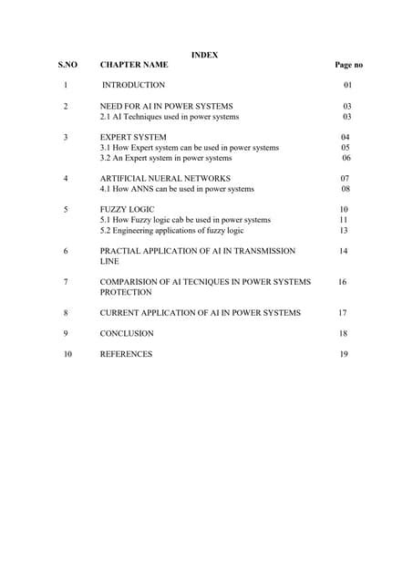 Artificial Intelligence In Power System Pptx