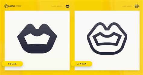 mouth icon · solid · coreui icons · svg javascript typescript and webfont