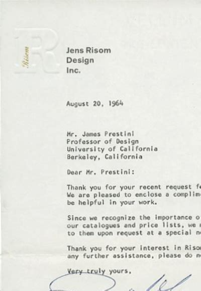 Risom Jens Risom Catalogs And Price Lists Etc