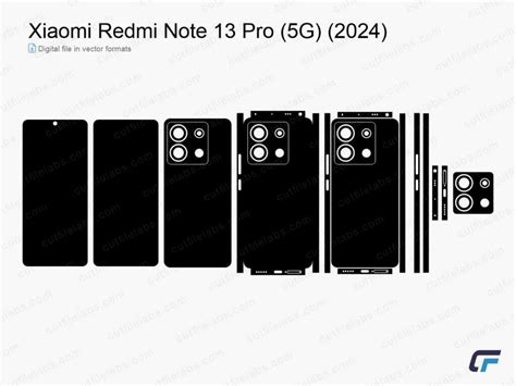 Xiaomi Redmi Note 13 Pro 5g 2024 Cut File Template Cutfilelabs