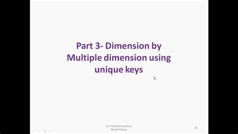 Part3 Model Clause Multiple Dimension Youtube