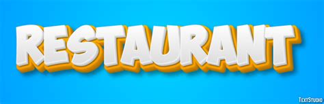 Restaurant Text Effect And Logo Design Word