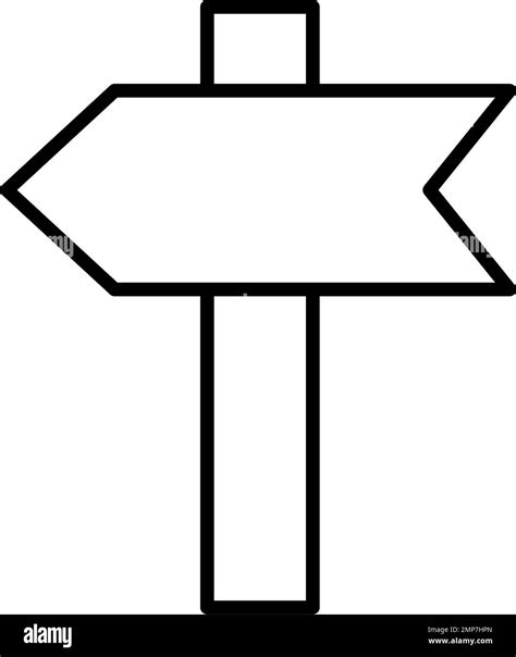 Signpost Sign Icon Direction Road Sign Editable Vector Stock Vector Image And Art Alamy