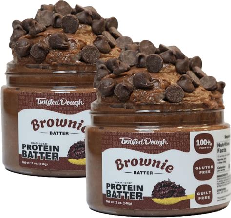 Twisted Dough 2 Pack Brownie Batter Protein Cookie Dough