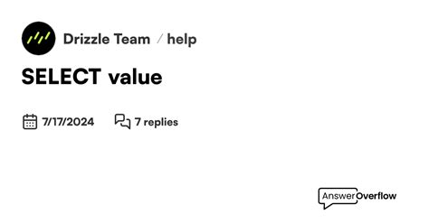 Select Value Drizzle Team