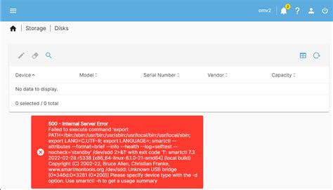 Just Upgraded To Omv 73 And Getting Storagedisks Error General Openmediavault