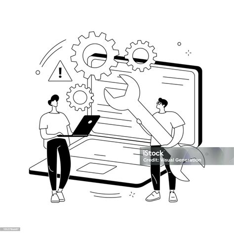 Computer Troubleshooting Abstract Concept Vector Illustration Stock Illustration Download