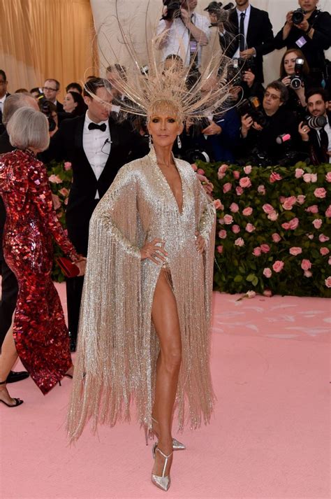 Celine Dion Steals The Show In Fringed Leotard And Dramatic Feather Headpiece Artofit