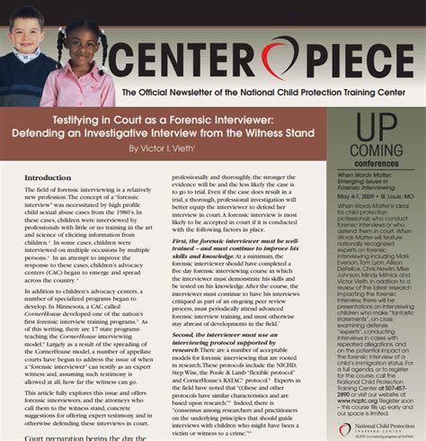 Testifying In Court As A Forensic Interviewer Zero Abuse Project