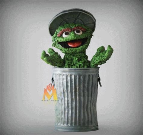 Oscar The Grouch Figure From Sesame Street High Quality 12k Resin