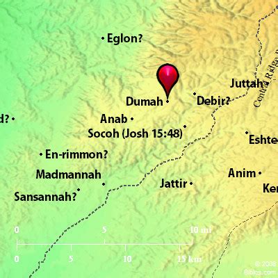 Bible Map Dumah