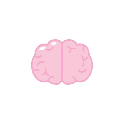 Premium Vector Cute Funny Human Brain Character Vector Illustration