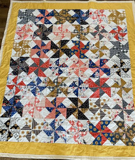 Multi Colored Patchwork Quilt Etsy