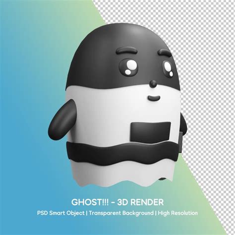 Premium Psd 3d Cartoon Cute Ghost