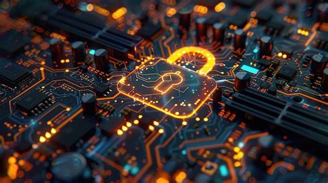 Premium Photo Clock Embedded Circuitry