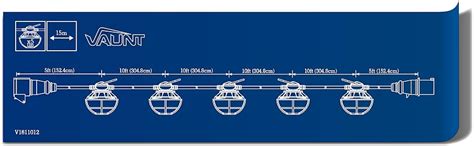 Vaunt 110v Powered X5 12w 7500 Lumen Led Industrial Site Festoon