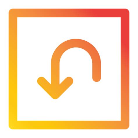 Down Generic Gradient Icon