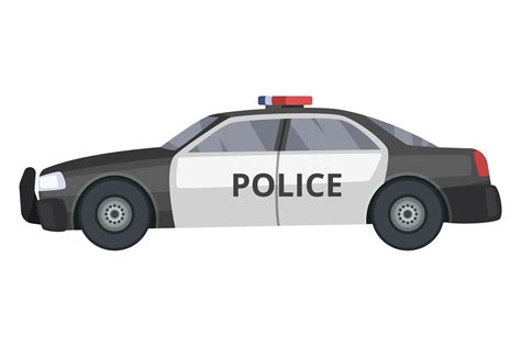 Police Car Cartoon Icon Patrol Auto Sid Graphic By Onyxproj · Creative
