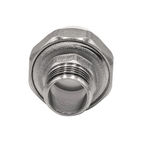 Муфта комбинированная разъемная, наружная резьба 20х1/2" EVER PLAST /белый