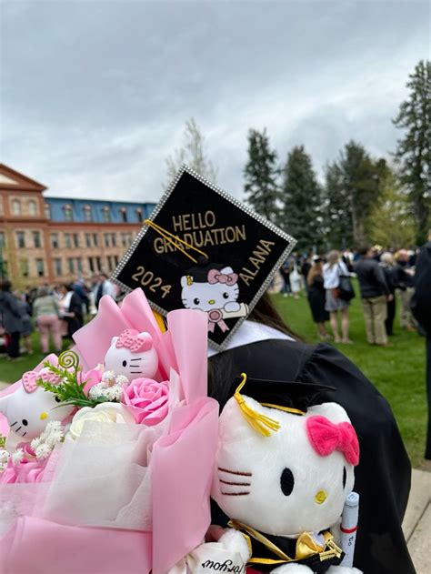 Hello Kitty Graduation 👩🏻‍🎓 Graduation Cap Decoration Diy Hello